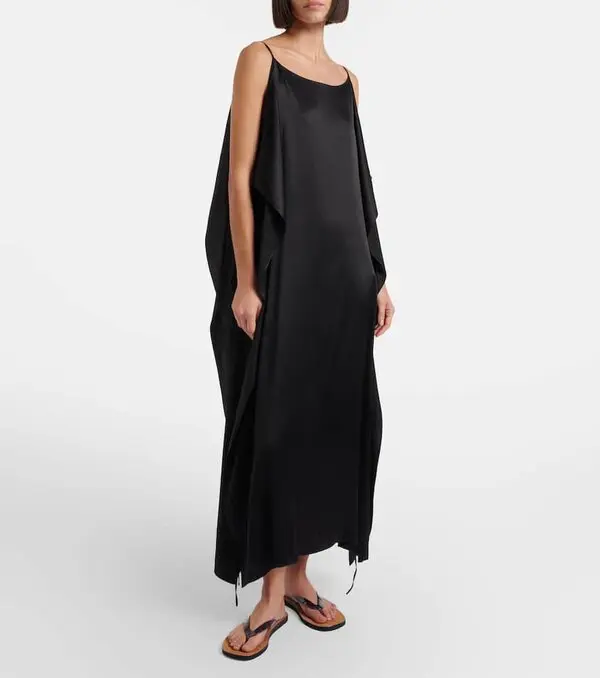 THE ROW Kylo Ruffled Silk Maxi Dress