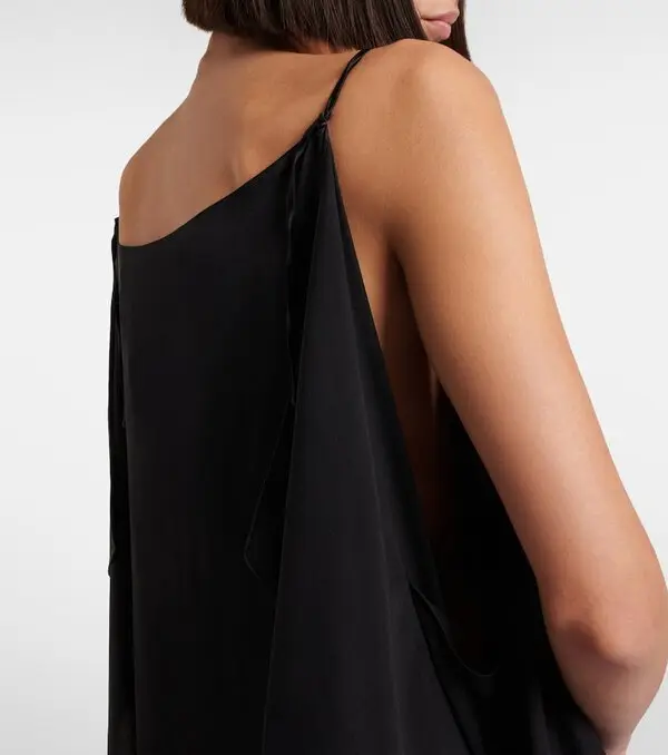 THE ROW Kylo Ruffled Silk Maxi Dress