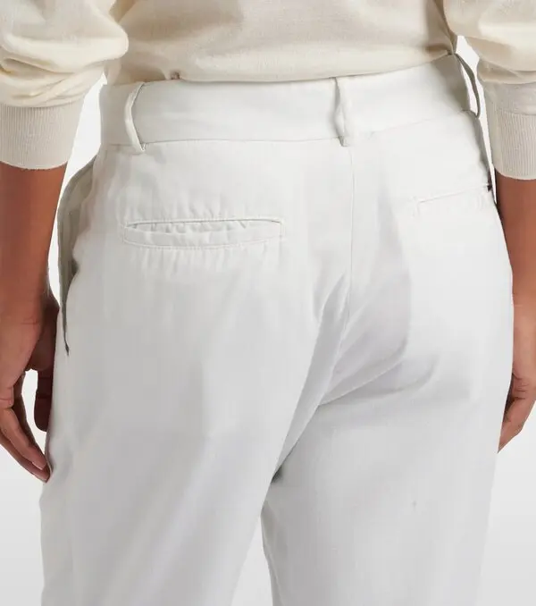 THE ROW Igor Cotton Straight Leg Trousers