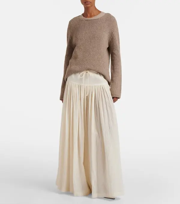 THE ROW Nitha Cashmere Sweater - Beige