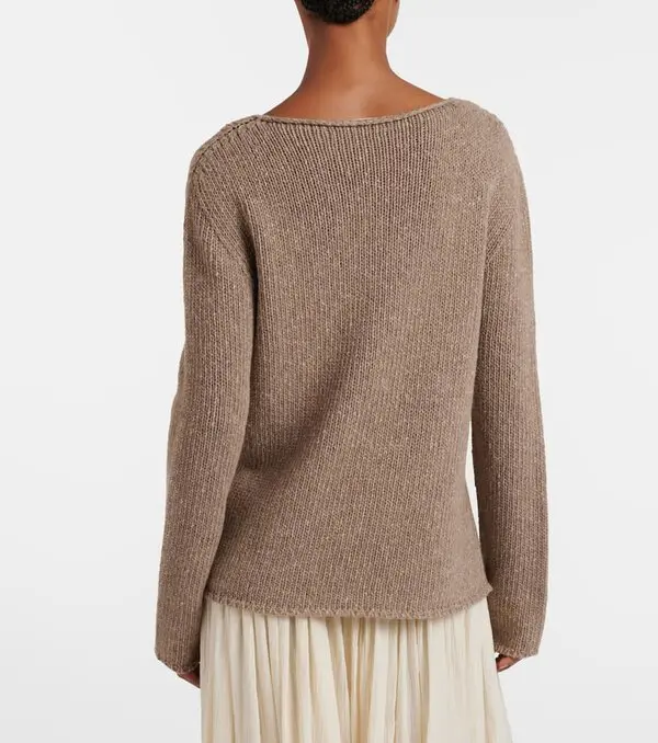 THE ROW Nitha Cashmere Sweater - Beige