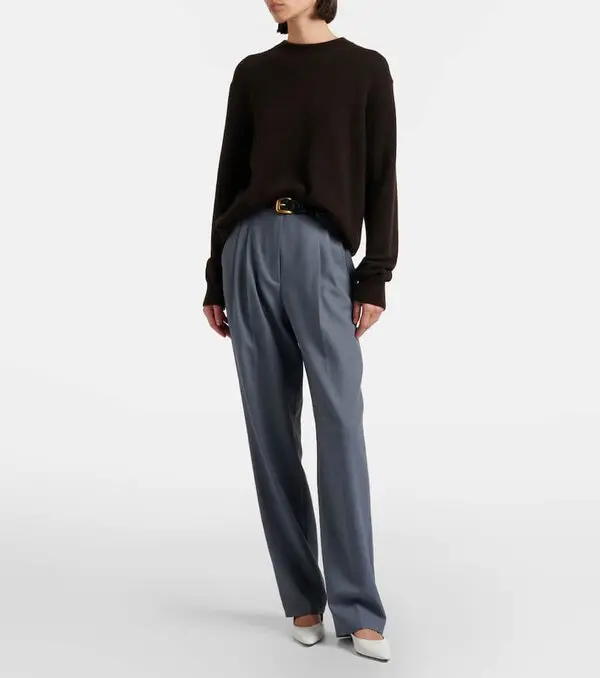 THE ROW Noval Cashmere Sweater - Brown