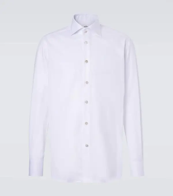 Kiton Cotton Poplin Shirt - White