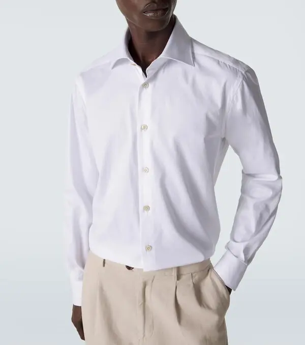 Kiton Cotton Poplin Shirt - White