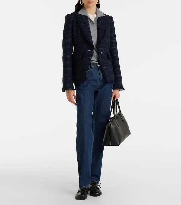 Veronica Beard Checked Tweed Blazer