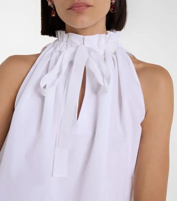 PATOU Gathered Cotton Top