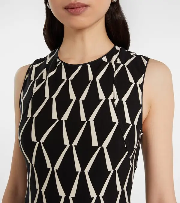 Max Mara Lampara Cotton-blend Midi Dress