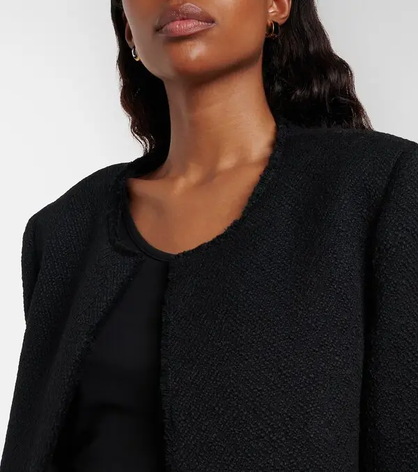 TOTEME Fluid Wool-blend Jacket - Black