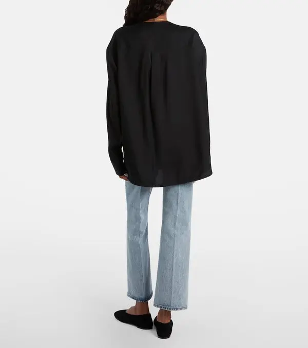 TOTEME Kick Cropped Flared Jeans