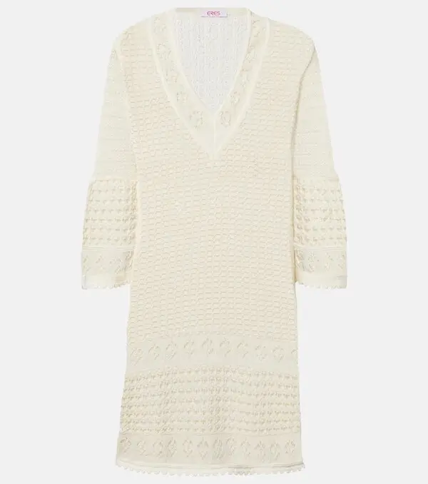 ERES Divina Crochet Minidress - White