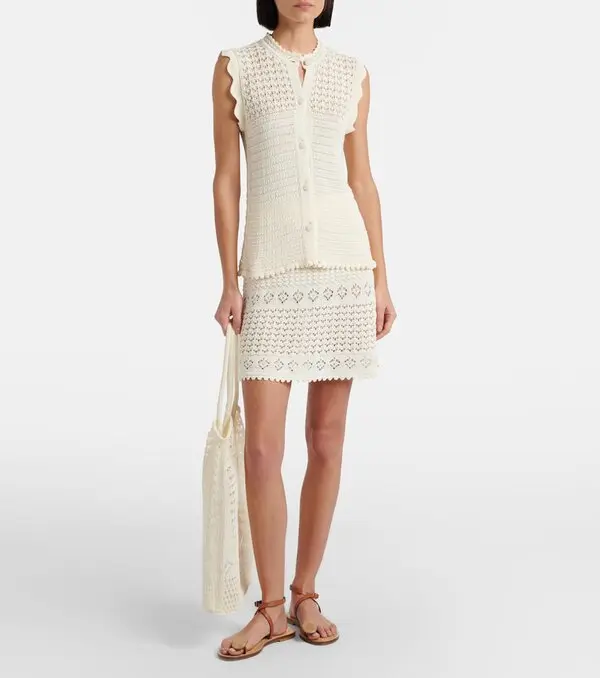ERES Aurora Crochet Top - White