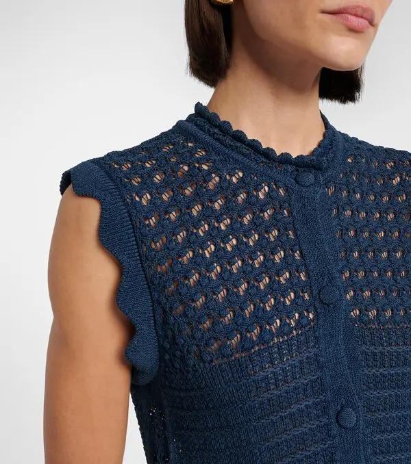 ERES Aurora Crochet Top - Blue