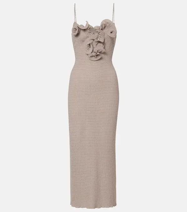 Magda Butrym Appliqué Midi Dress
