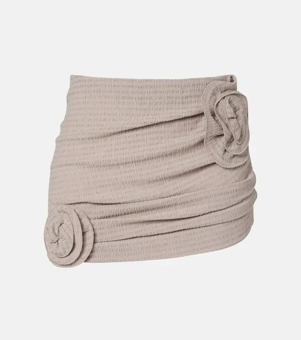 Magda Butrym Striped Mini Skirt - Beige