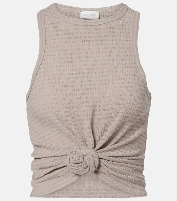 Magda Butrym Knotted Top - Beige