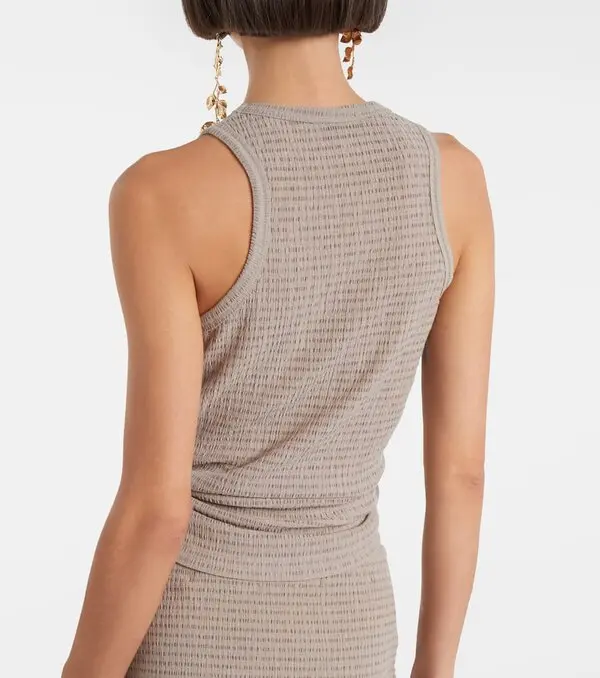 Magda Butrym Knotted Top - Beige