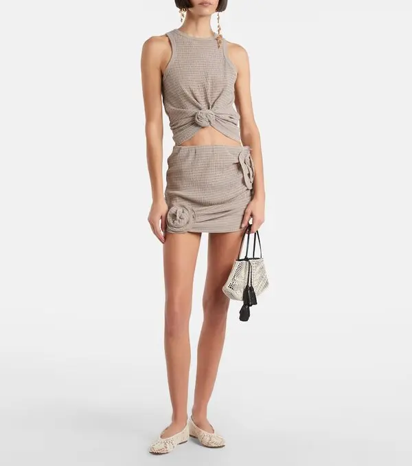 Magda Butrym Knotted Top - Beige