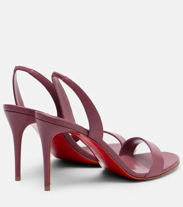 CHRISTIAN LOUBOUTIN O Marilyn 85 Leather Sandals - Purple