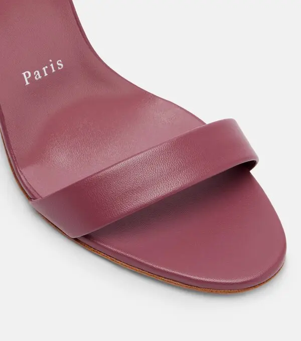 CHRISTIAN LOUBOUTIN O Marilyn 85 Leather Sandals - Purple
