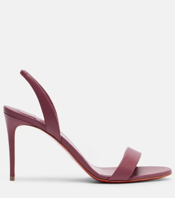 CHRISTIAN LOUBOUTIN O Marilyn 85 Leather Sandals - Purple