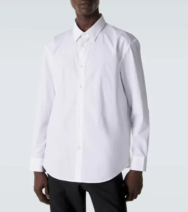 Saint Laurent Cassandre Cotton-blend Poplin Shirt