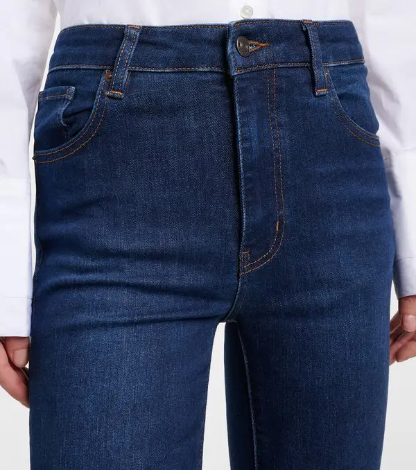 FRAME Reboot Cropped Bootcut Jeans - Blue