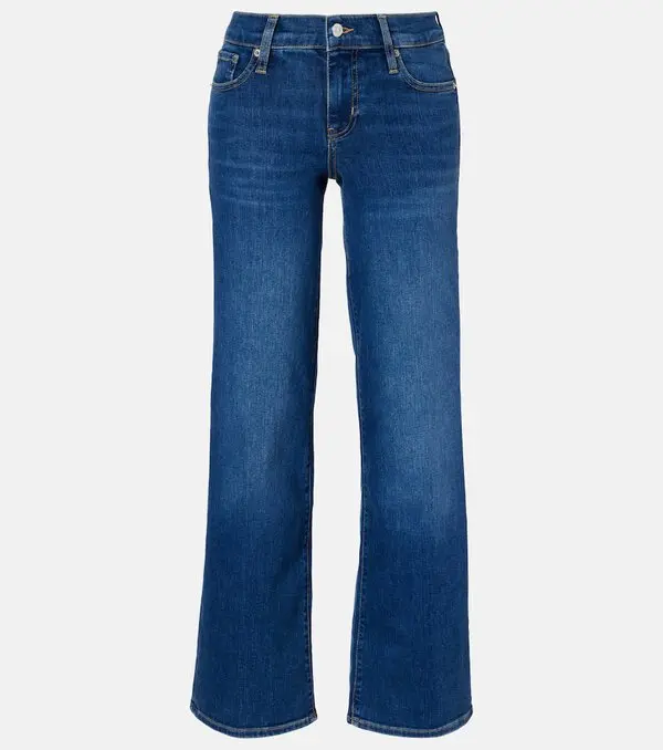 FRAME Low Rise Le Slim Palazzo Wide-leg Jeans - Blue