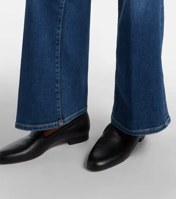 FRAME Low Rise Le Slim Palazzo Wide-leg Jeans - Blue