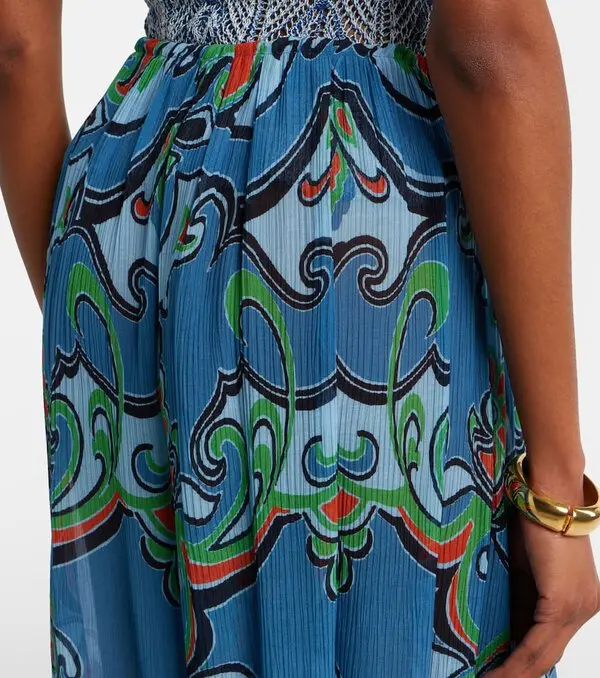 Etro Printed Wide-leg Pants
