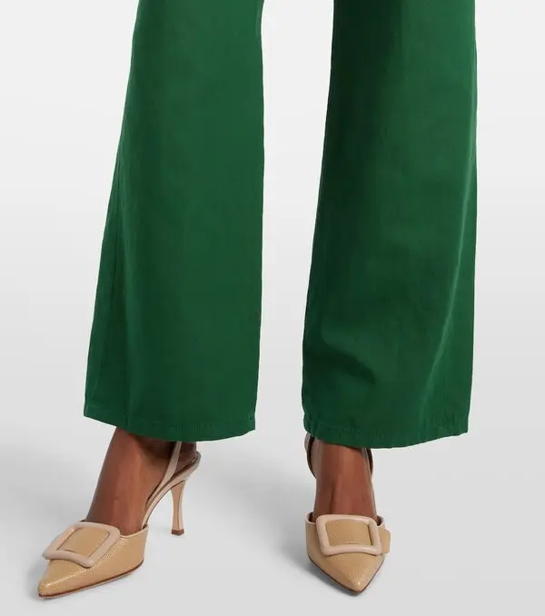 Max Mara Onorata Wide-leg Pants - Green