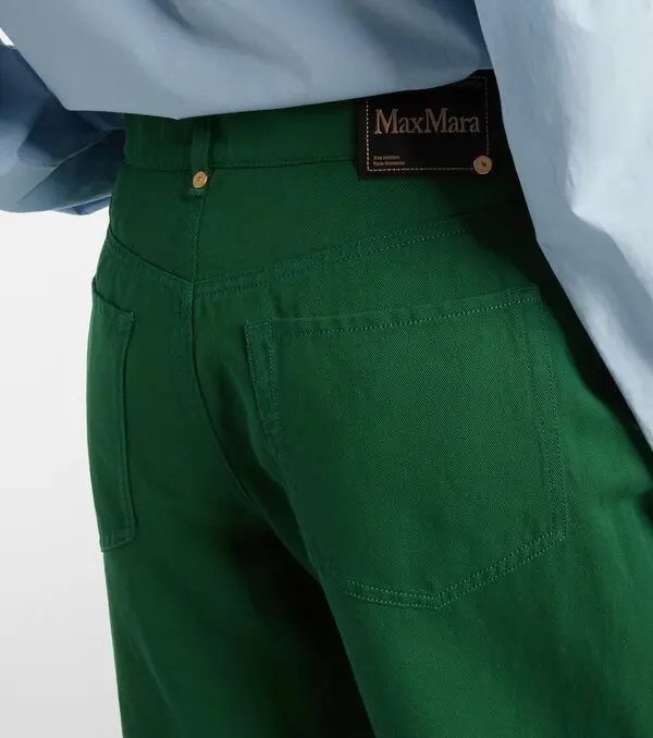 Max Mara Onorata Wide-leg Pants - Green