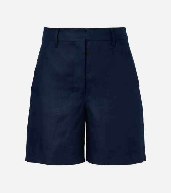 Max Mara Linen Shorts - Blue