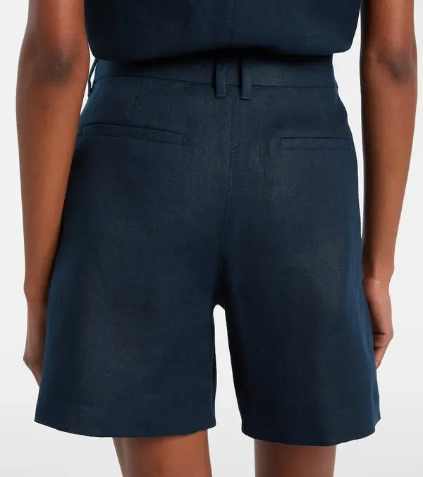 Max Mara Linen Shorts - Blue
