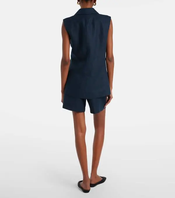 Max Mara Linen Shorts - Blue