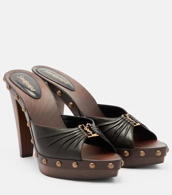 Saint Laurent Leather Platform Pumps