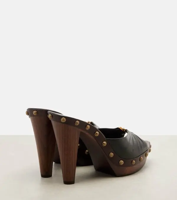 Saint Laurent Leather Platform Pumps