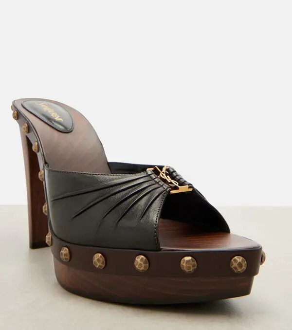 Saint Laurent Leather Platform Pumps