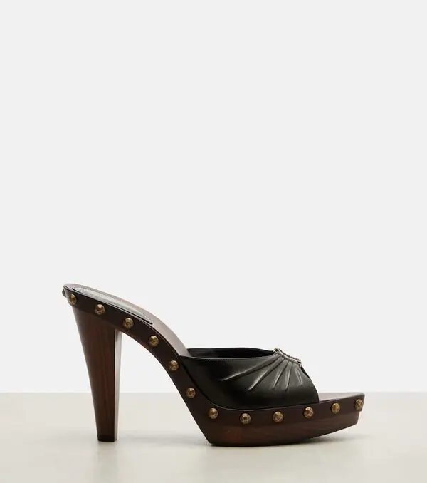 Saint Laurent Leather Platform Pumps