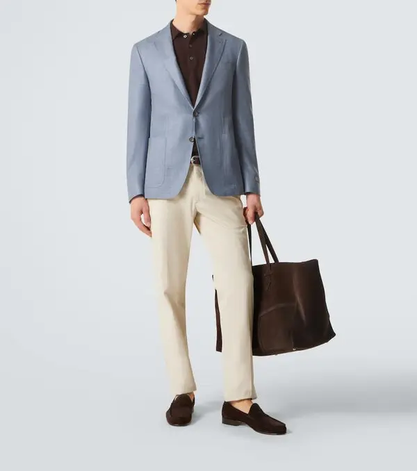 Canali Wool, Silk, And Linen Blazer