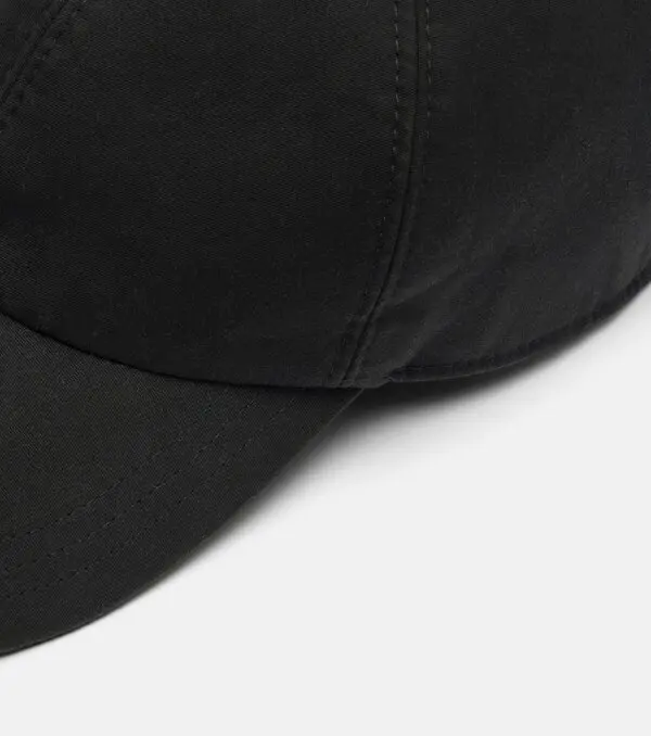 THE ROW Caspian Cotton Canvas Baseball Cap - Black