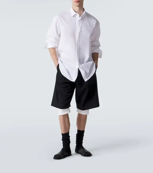 THE ROW Sayed Wool Shorts