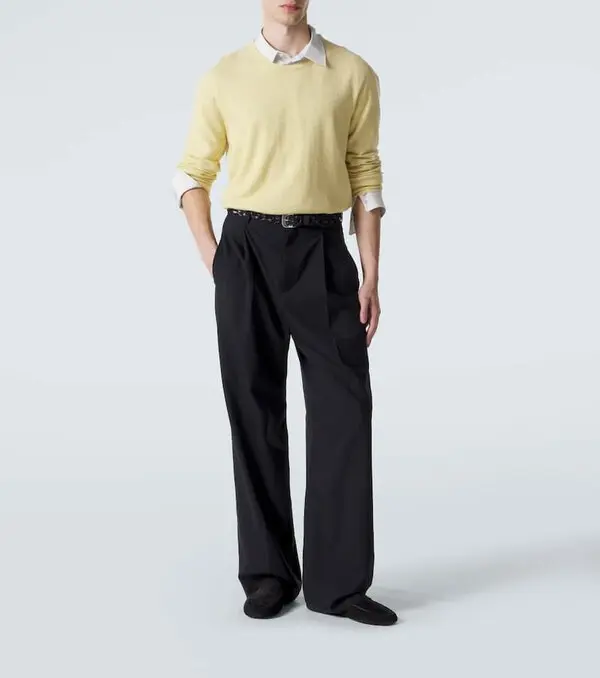 THE ROW Casas Cashmere Sweater - Yellow