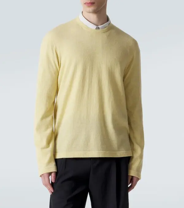 THE ROW Casas Cashmere Sweater - Yellow