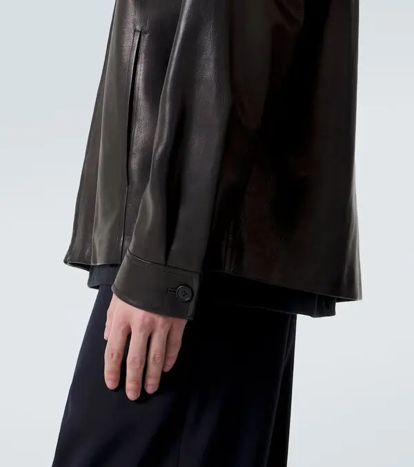 THE ROW Mount Leather Jacket