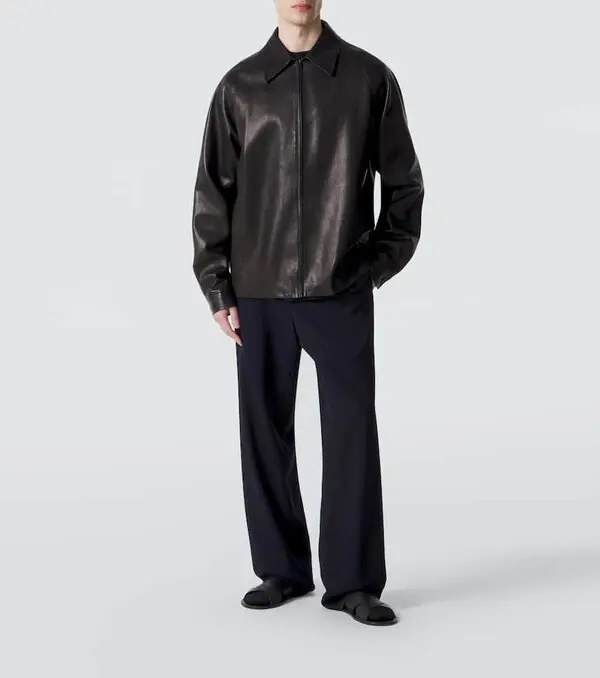 THE ROW Mount Leather Jacket
