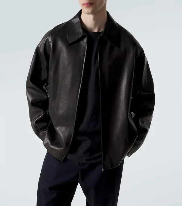 THE ROW Mount Leather Jacket