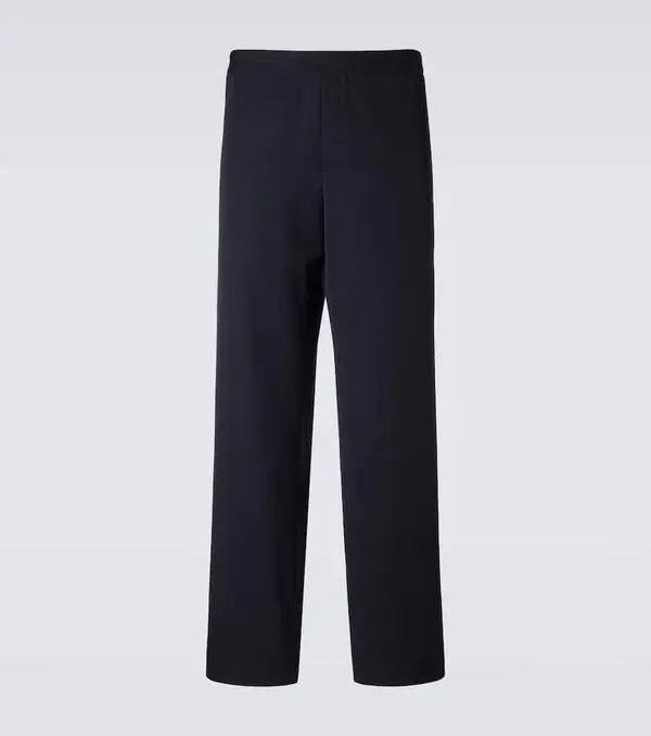 THE ROW Ari Wide-leg Wool Pants - Blue
