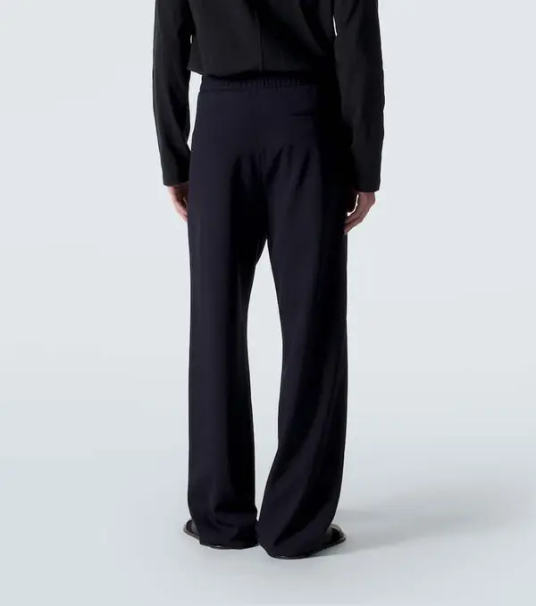 THE ROW Ari Wide-leg Wool Pants - Blue