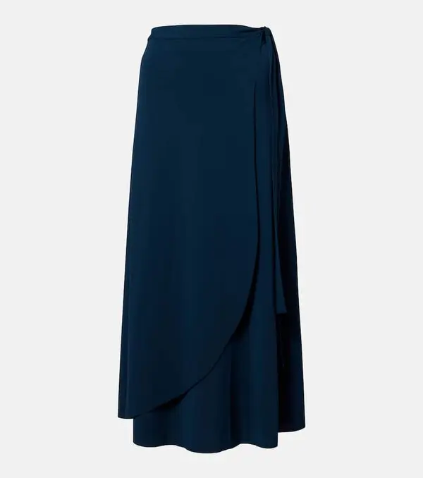 ERES Julieta Midi Wrap Skirt - Blue