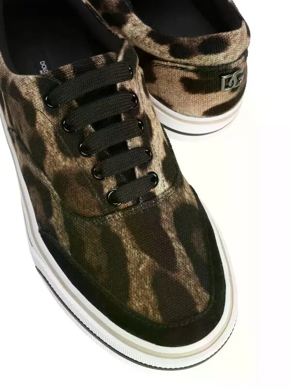 Dolce & Gabbana Dg Sailing Printed Canvas Sneakers